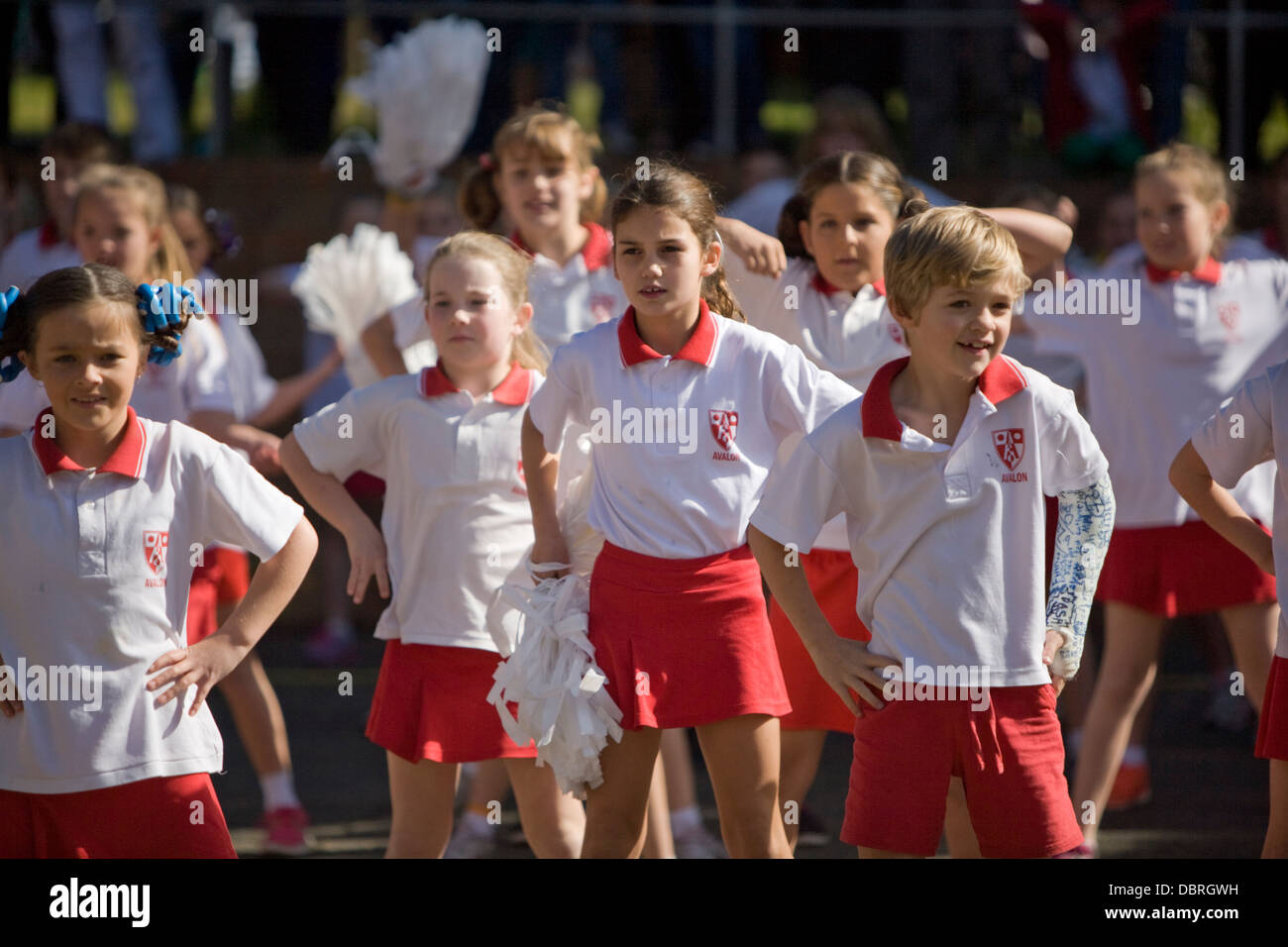 pupils at an australian primary school perform art and dance at their ...