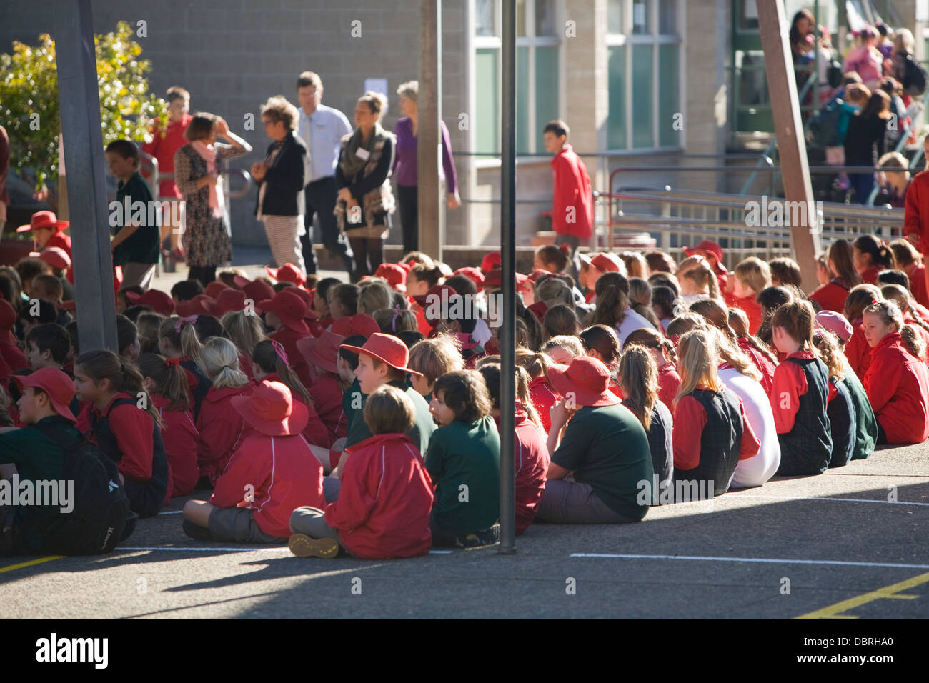 pupils at an australian primary school perform art and dance at their ...