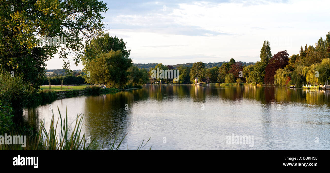 View of the Thames at Cookham. This panoramic was shot for the backdrop ...