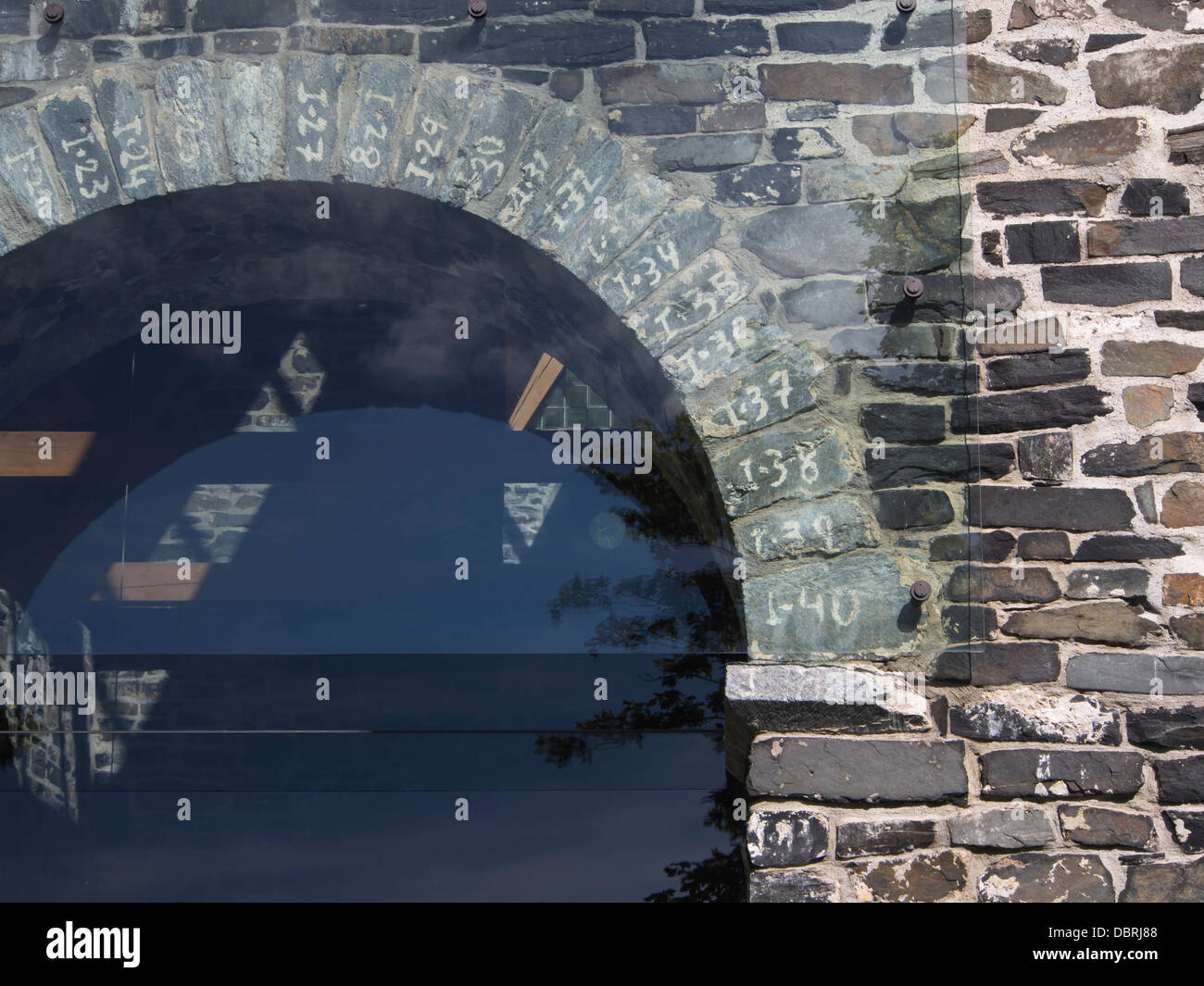 Details from old medieval church after restoration, Sola near Stavanger ...