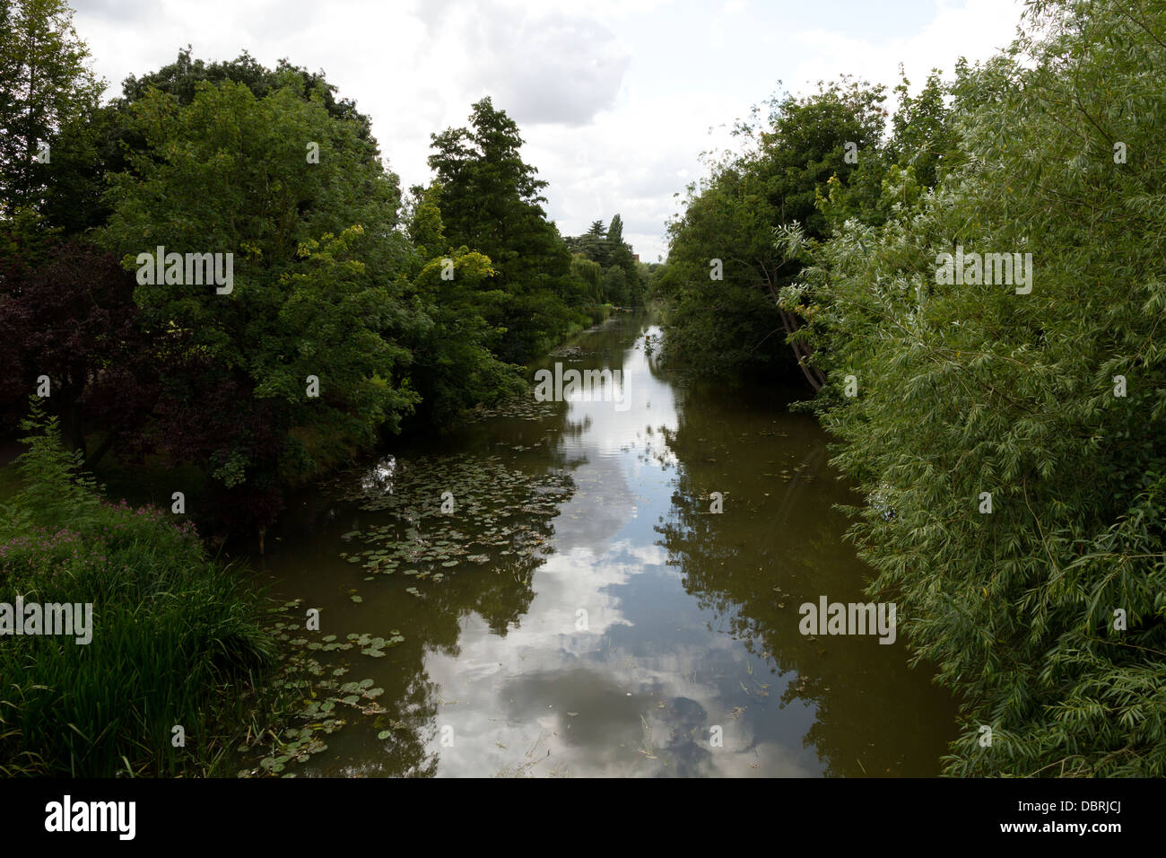 River Leam Warwickshire England Stock Photo - Alamy