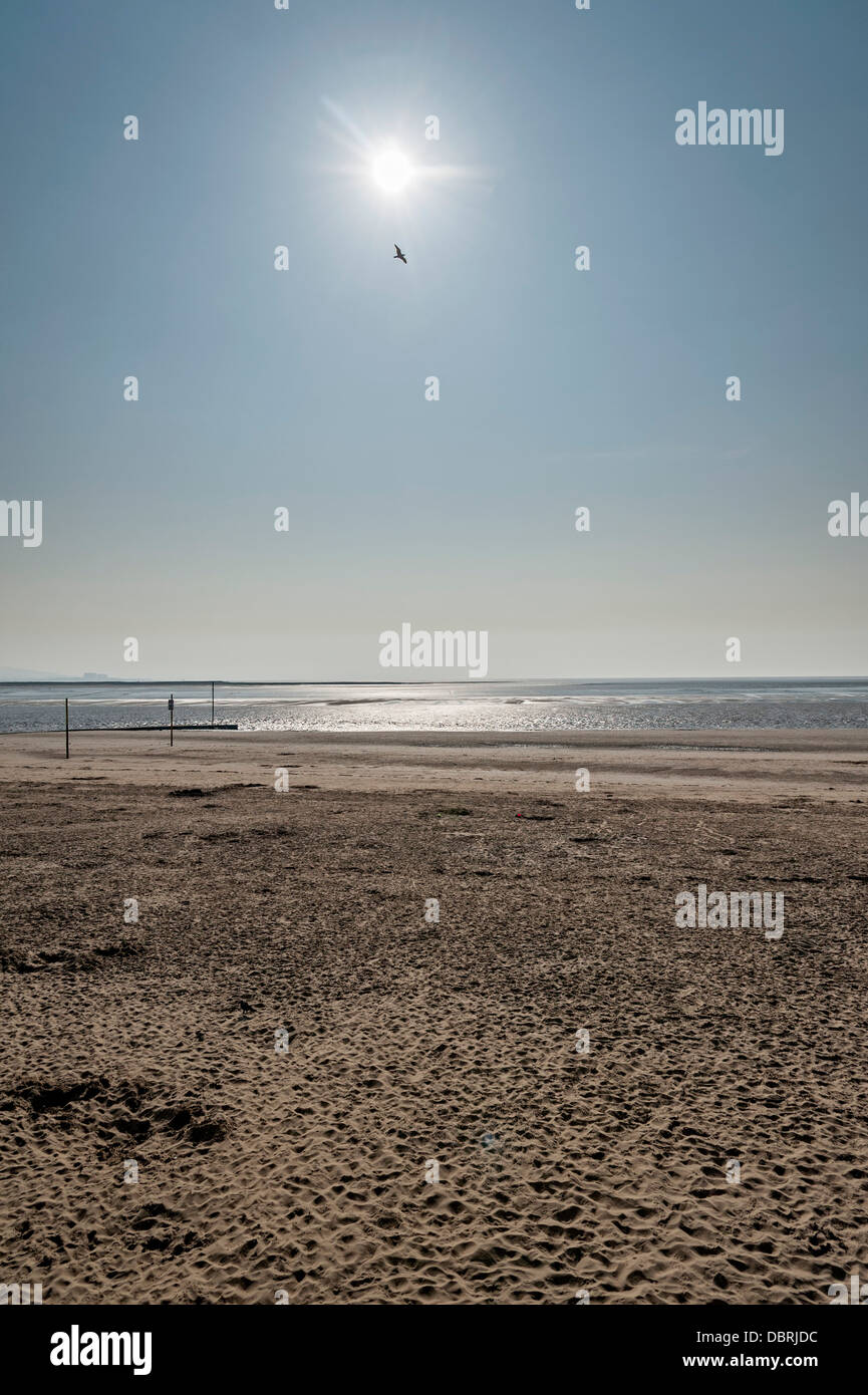 burnham on sea beach at sundown Stock Photo - Alamy