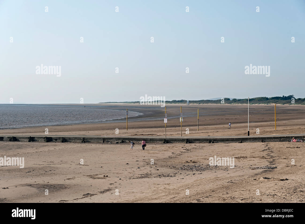 burnham on sea beach at sundown Stock Photo - Alamy