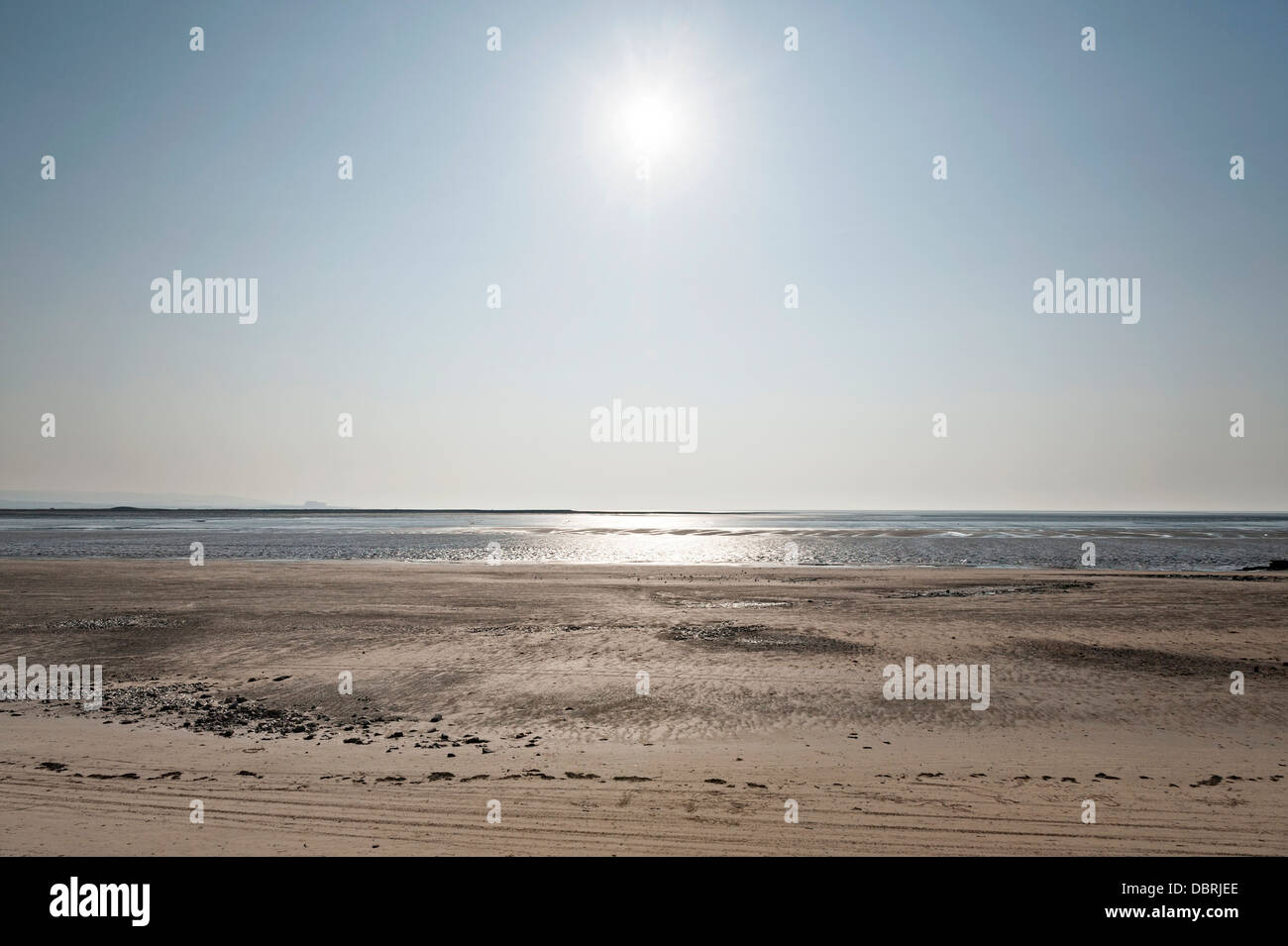 burnham on sea beach at sundown Stock Photo - Alamy