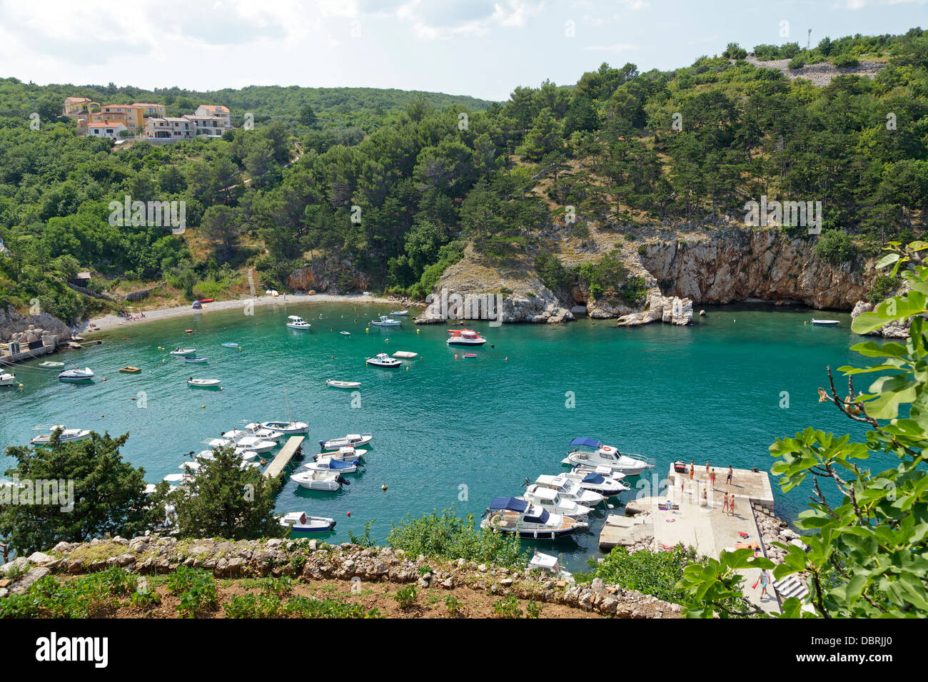 harbour, Vrbnik, Krk Island, Kvarner Gulf, Croatia Stock Photo - Alamy