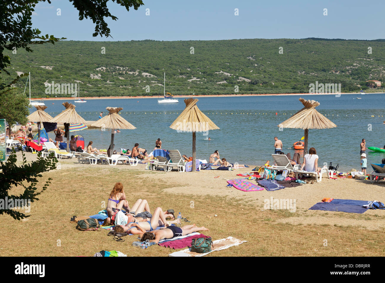 Dunat Beach, Krk Island, Kvarner Gulf, Croatia Stock Photo - Alamy