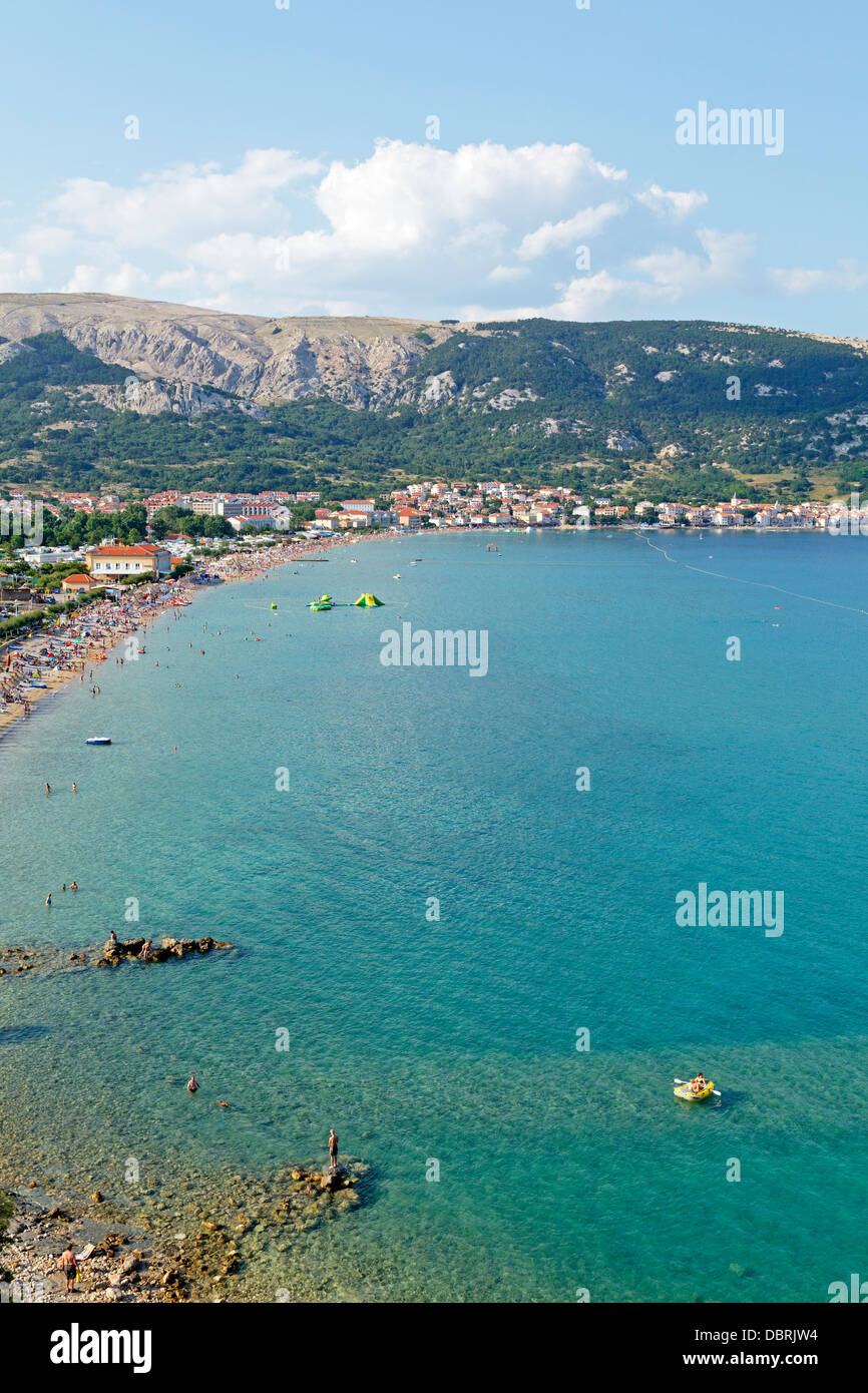 Baska Beach, Krk Island, Kvarner Gulf, Croatia Stock Photo - Alamy
