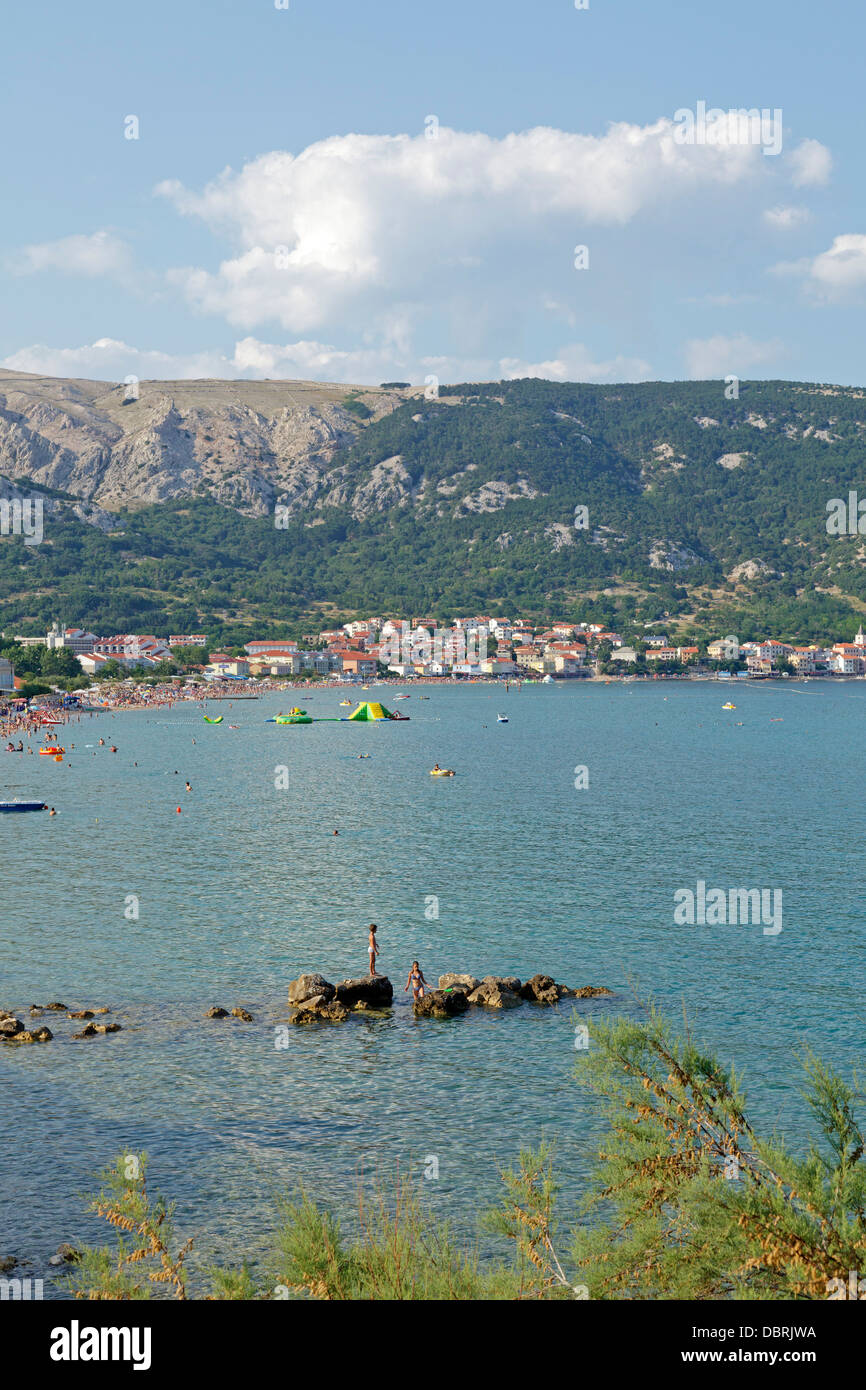 Beach town krk croatia hi-res stock photography and images - Alamy