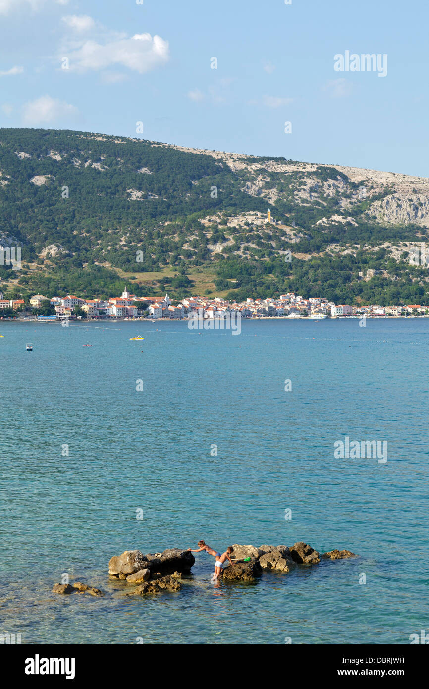 Baska Beach, Krk Island, Kvarner Gulf, Croatia Stock Photo - Alamy