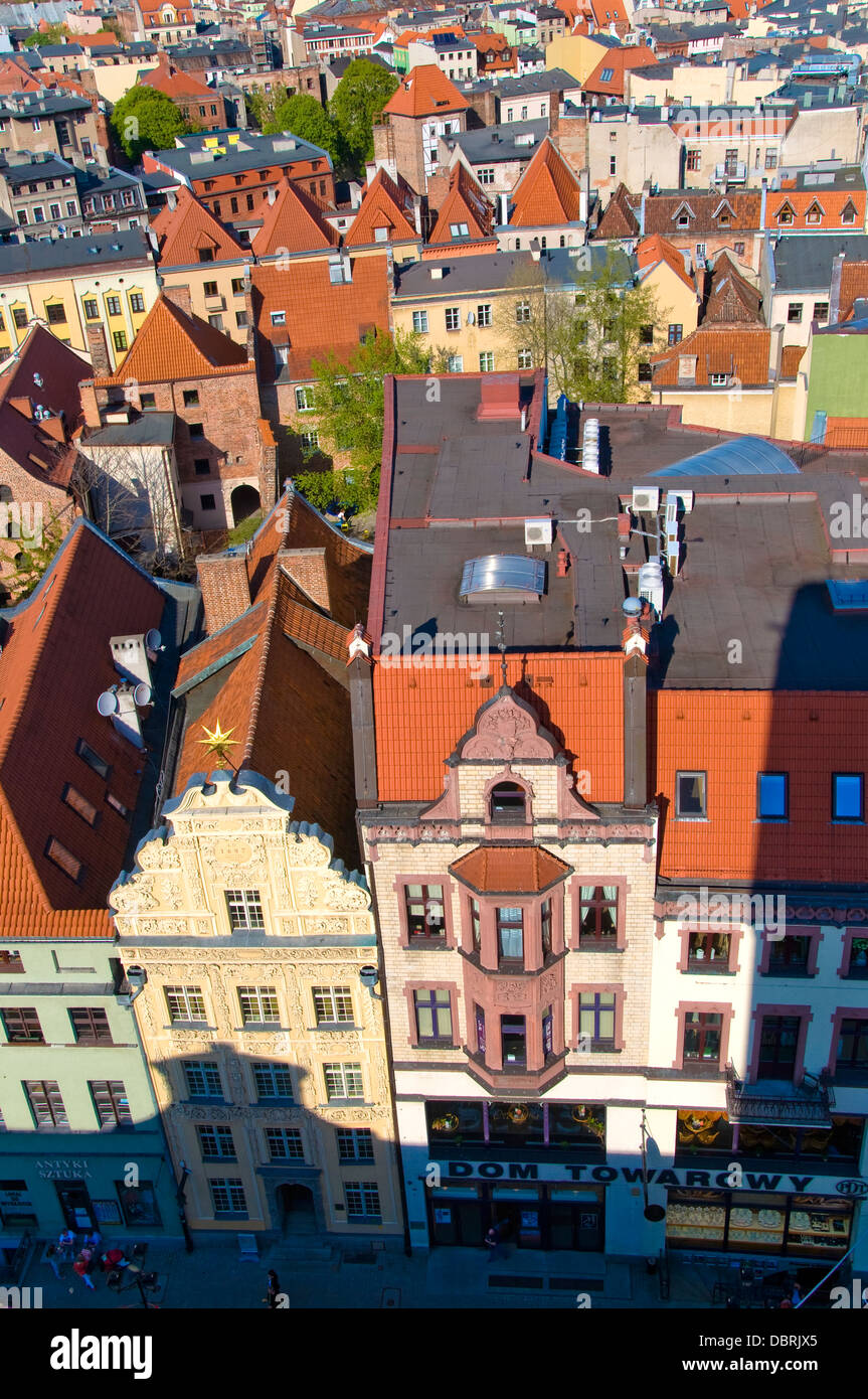 Aerial View of town, Torun, Poland Stock Photo - Alamy