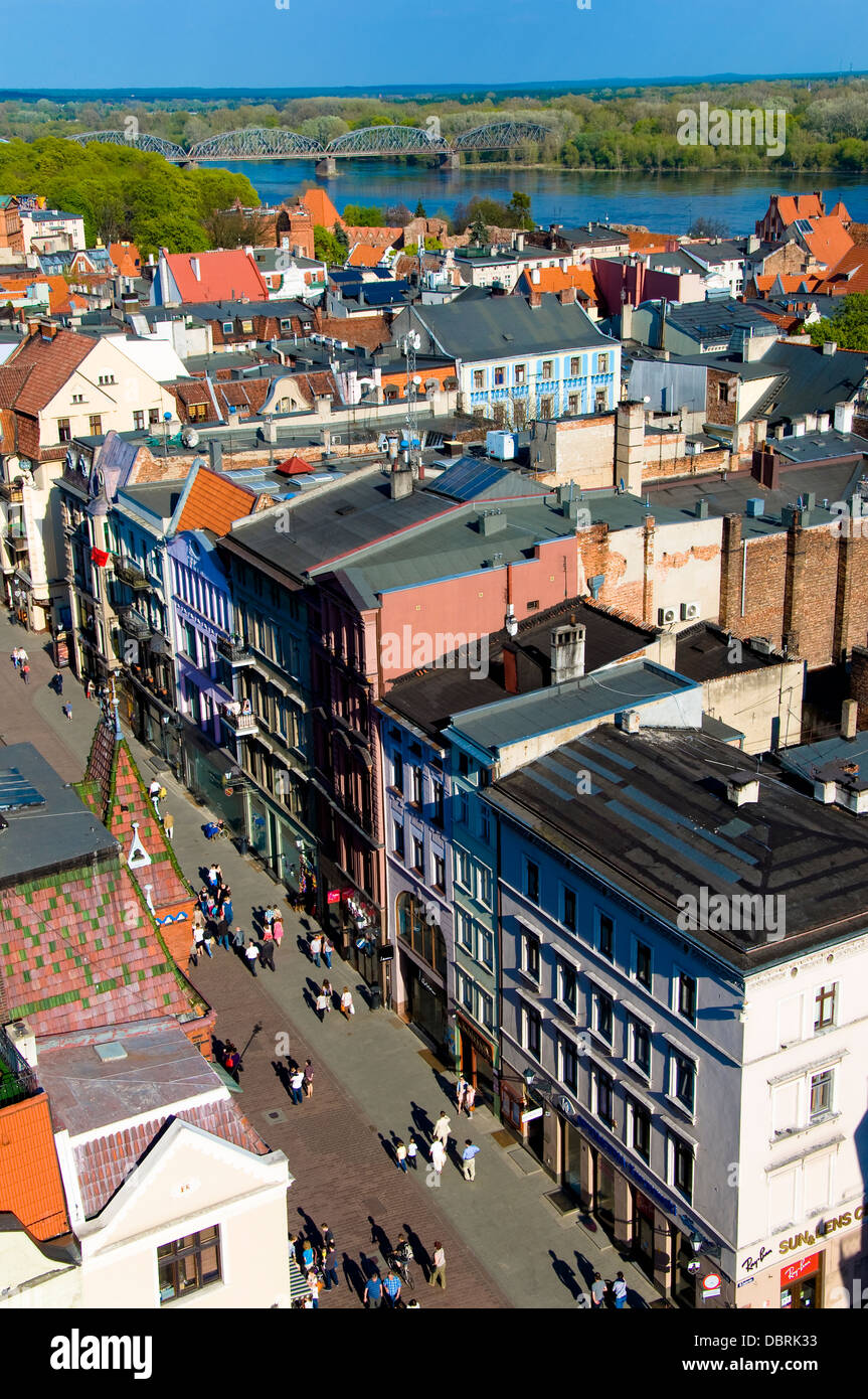 Aerial View of town, Torun, Poland Stock Photo - Alamy