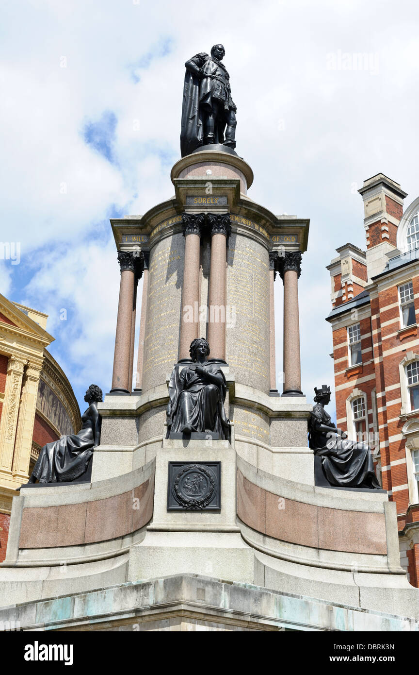 Prince Albert statue, Royal Albert Hall, London, England, United ...