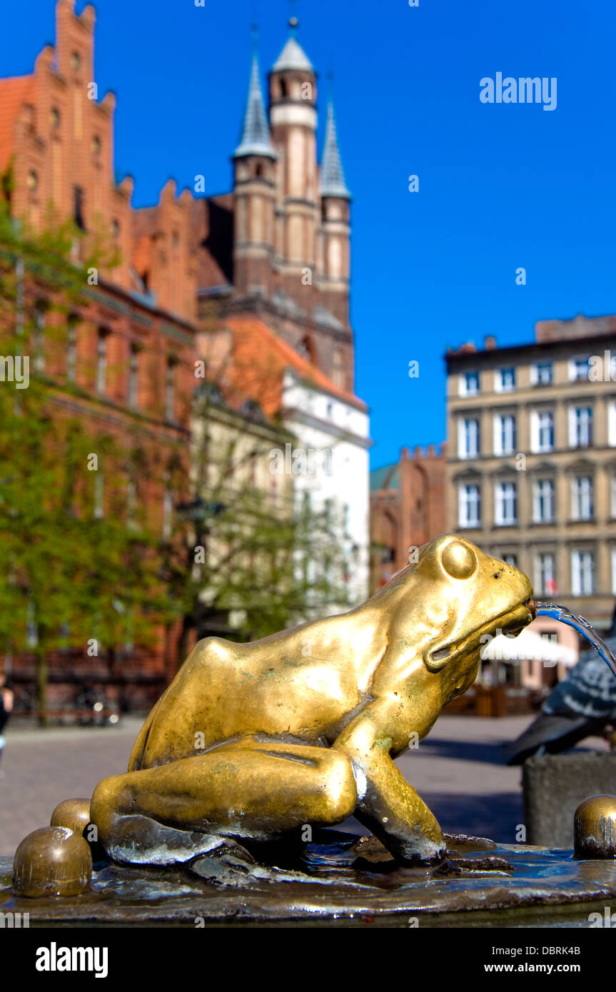 Pied Piper Statue, Torun, Poland Stock Photo - Alamy