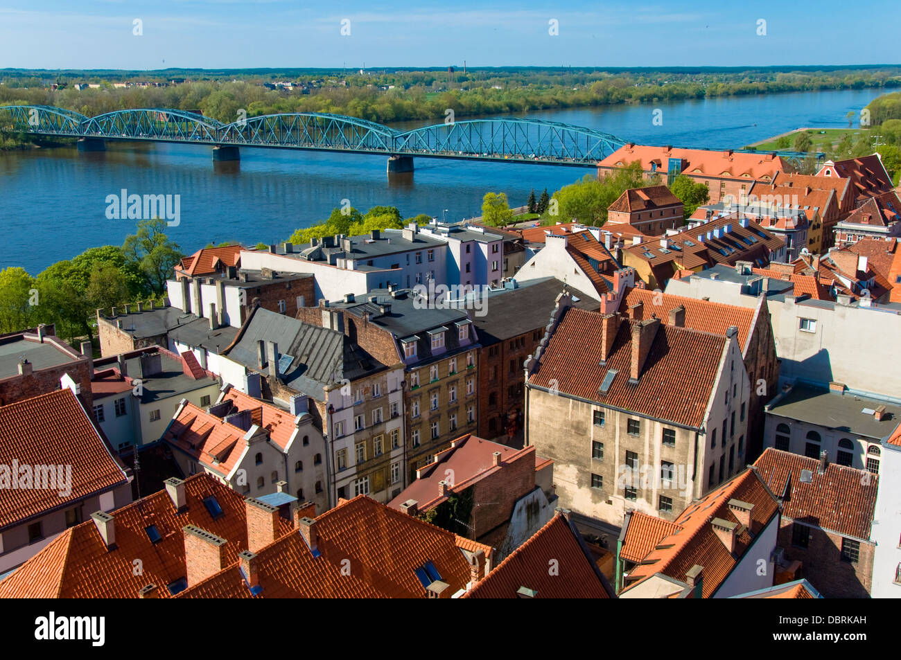 Torun aerial view bridge hi-res stock photography and images - Alamy