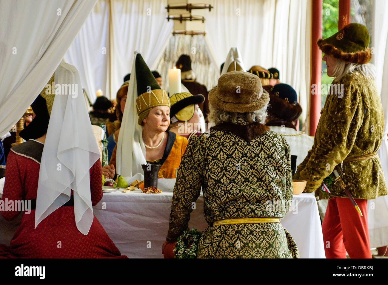 Medieval games during the Landshut Wedding historical pageant, Landshut ...