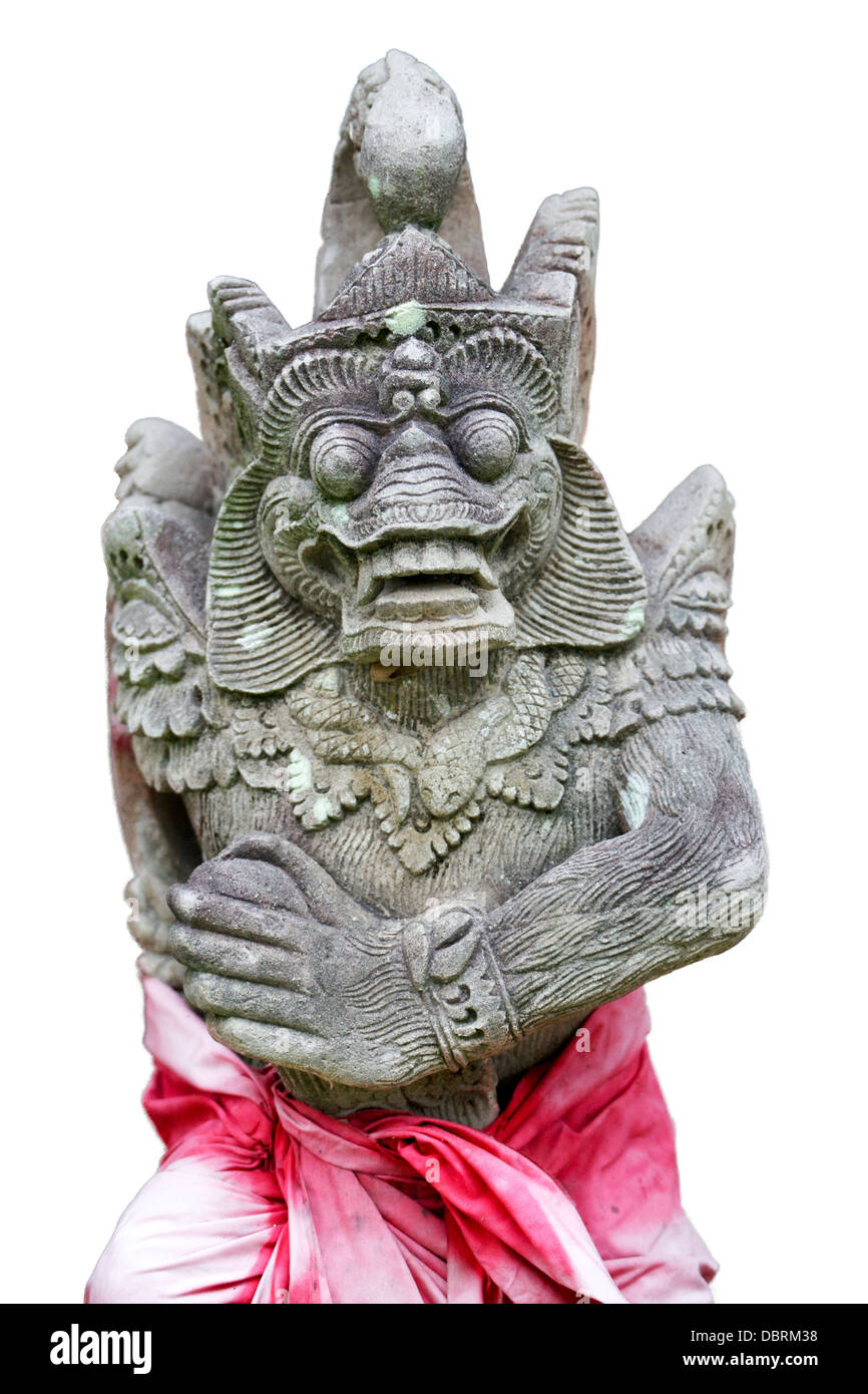 Taman Gili temple in Bali - statue of god or demon CUTOUT Stock Photo ...