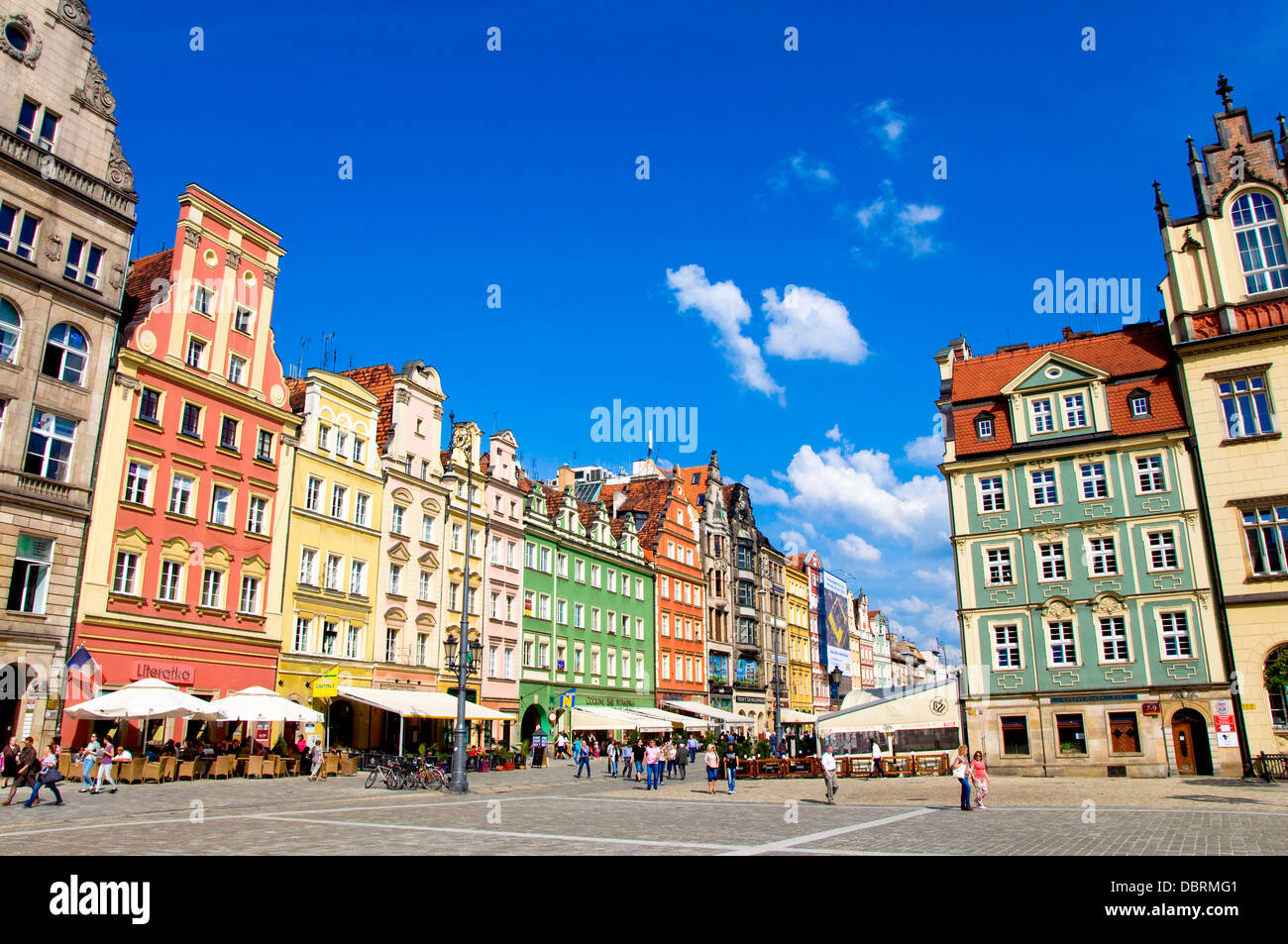 Colourful Buildings, Rynek, Wroclaw, Poland Stock Photo - Alamy