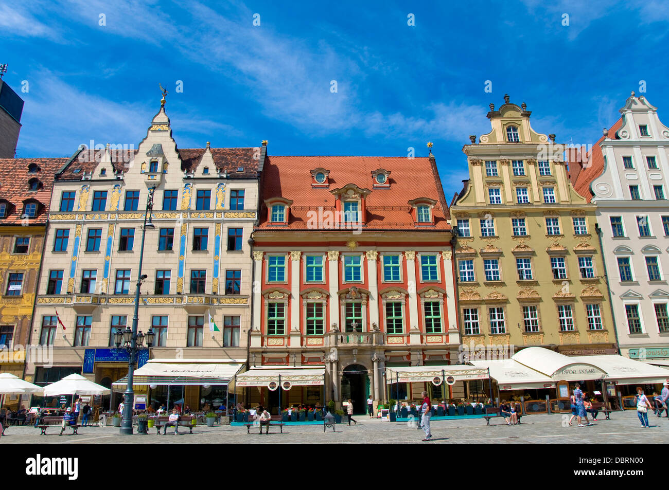 Colourful Buildings, Rynek, Wroclaw, Poland Stock Photo - Alamy