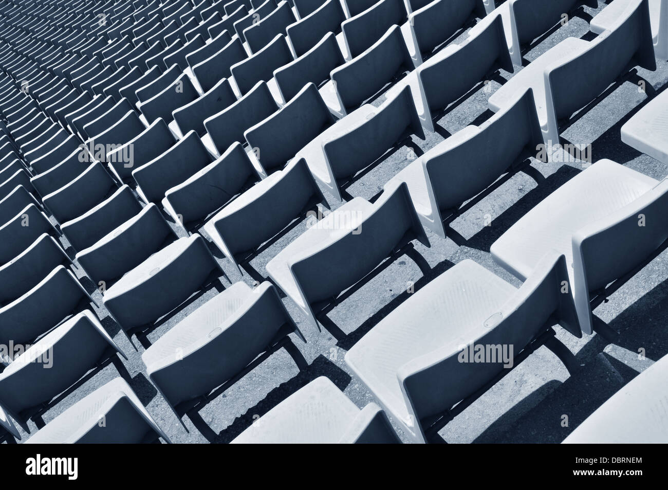 Abstract detail of sport arena with blue running tracks Stock Photo - Alamy