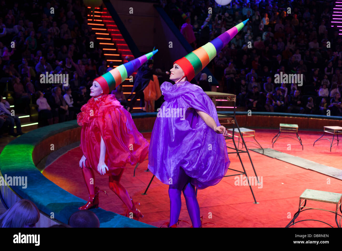 A performance by Belarus' State Circus Stock Photo - Alamy