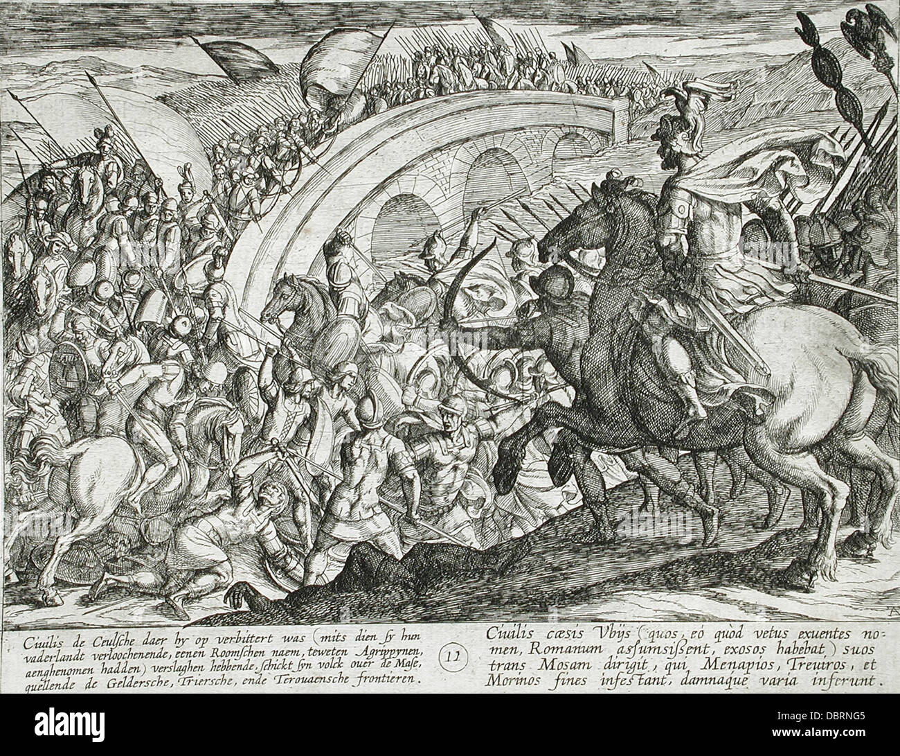 Civilis' Troops Crossing the Maas River 65.37.28 Stock Photo - Alamy