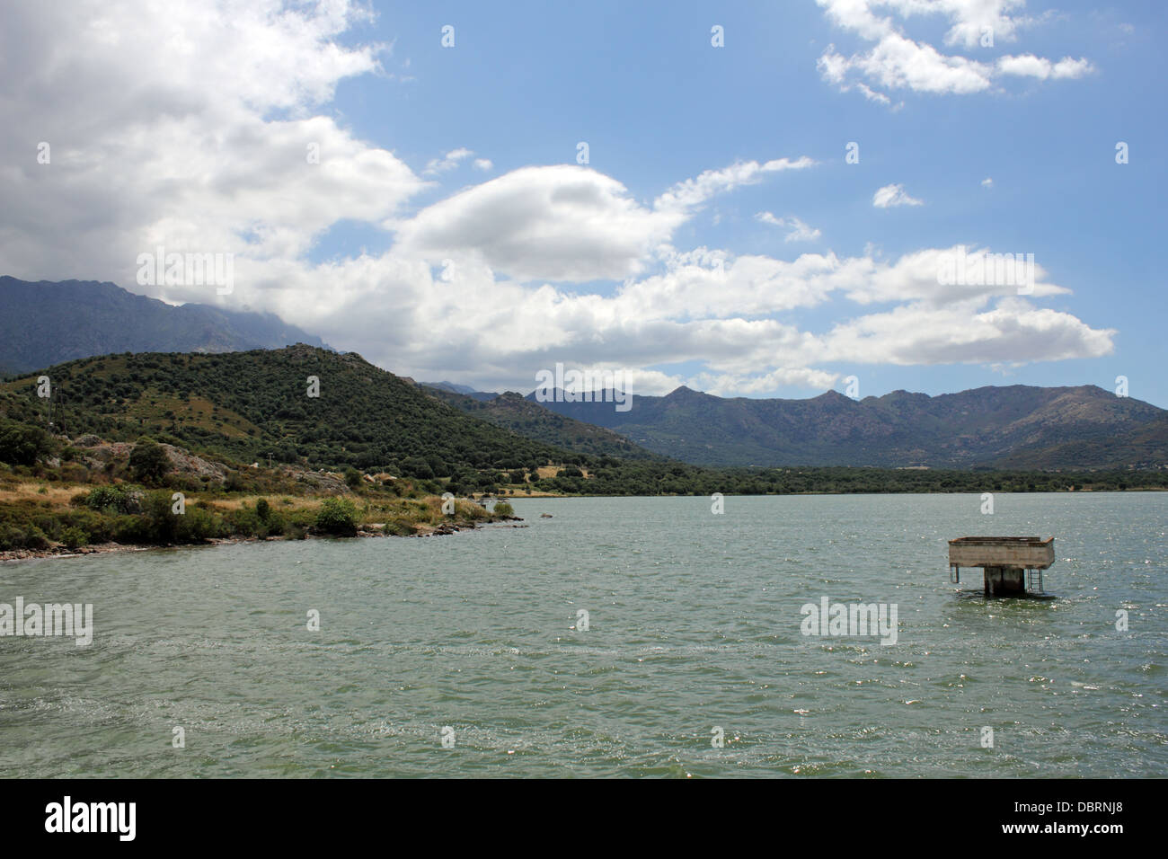 Lac de Codole (Codole Lake) reservoir, Northern Corsica, France Stock ...