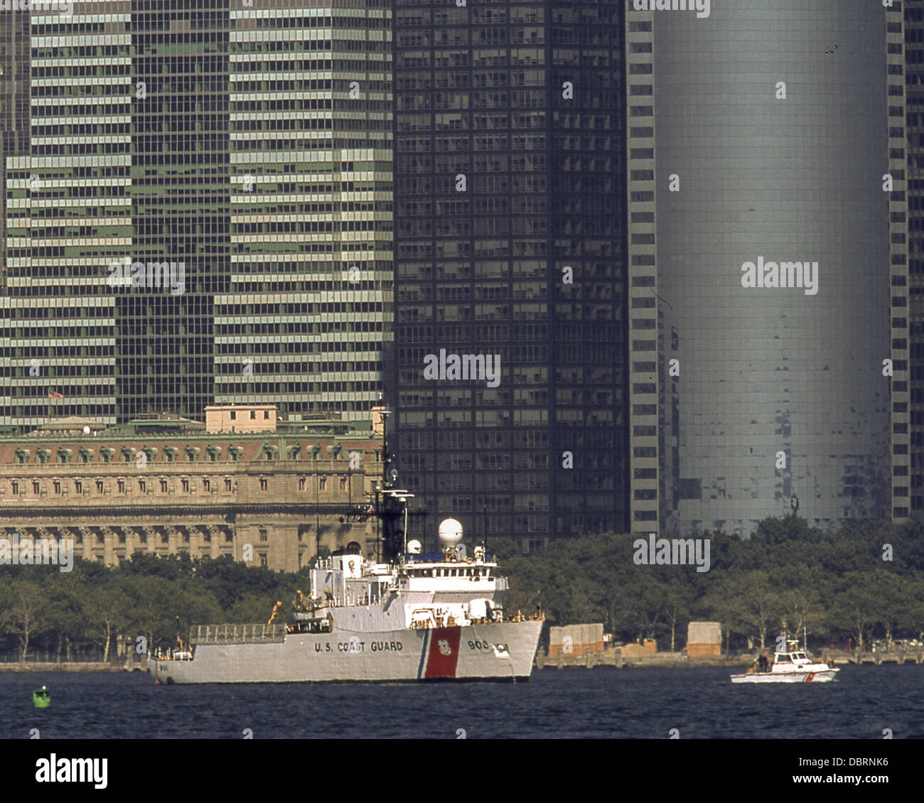 Sept. 11, 2001 - New York, New York, US - The U.S. Coast Guard Cutter ...