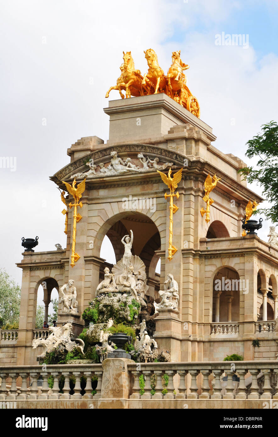 Baroque architecture in the Parc de la Ciutadella in Barcelona, Spain ...