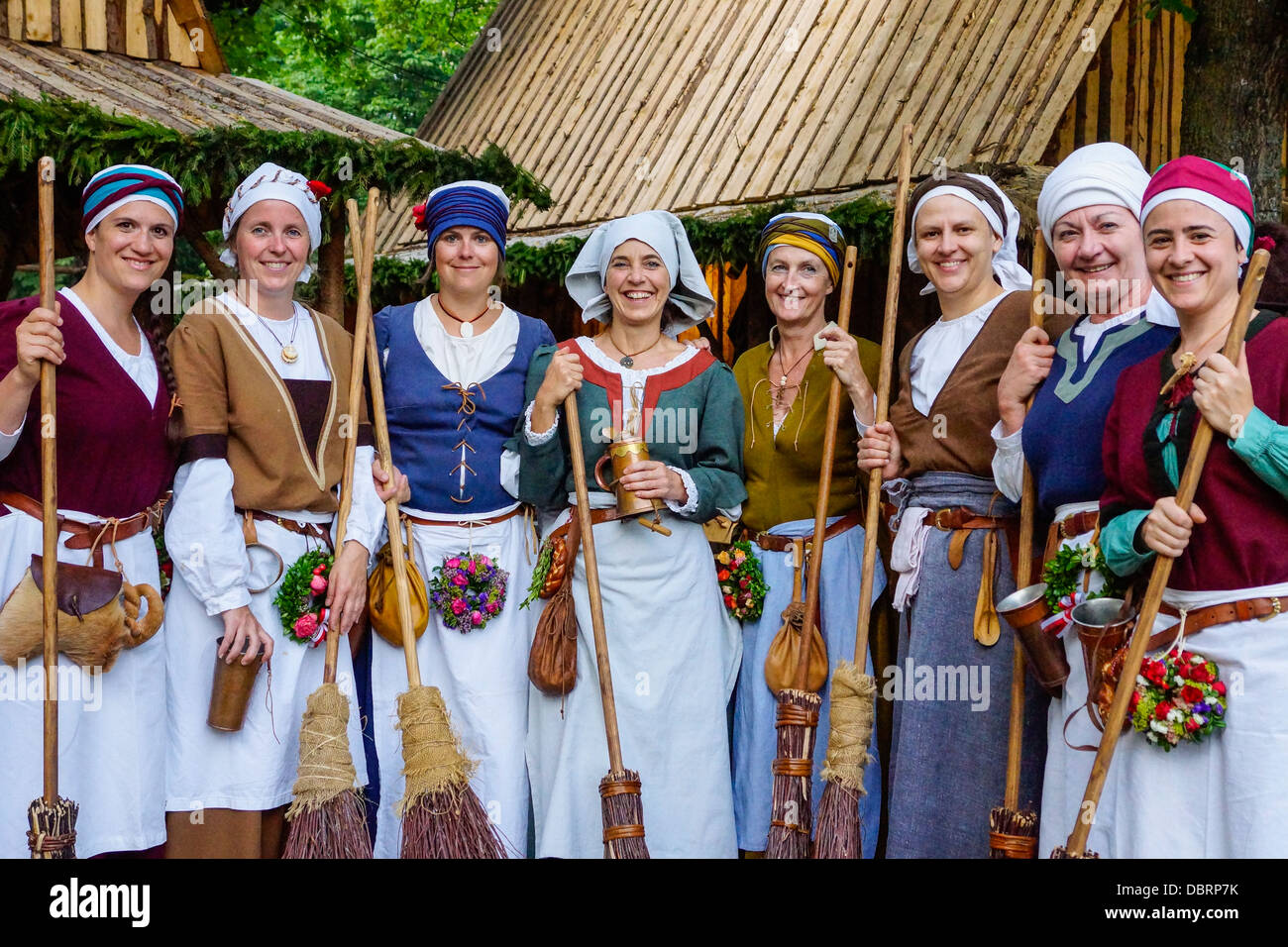 Medieval games during the Landshut Wedding historical pageant, Landshut ...