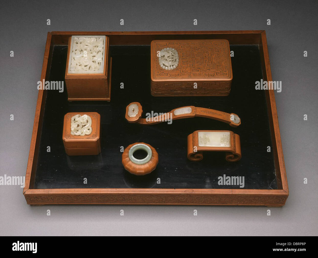 Desk Set (Wenfang Wanbao) M.80.219.5c-n Stock Photo - Alamy