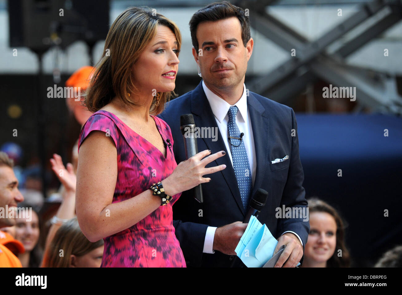 Savannah Guthrie And Carson Daly Host Nbcs Today In Rockefeller