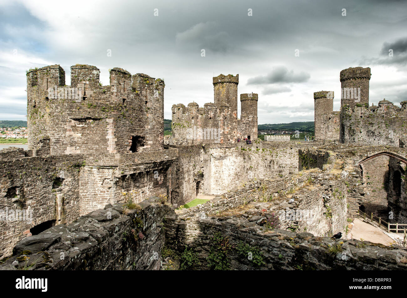 Conwy Castle Medieval Castle Built High Resolution Stock Photography ...