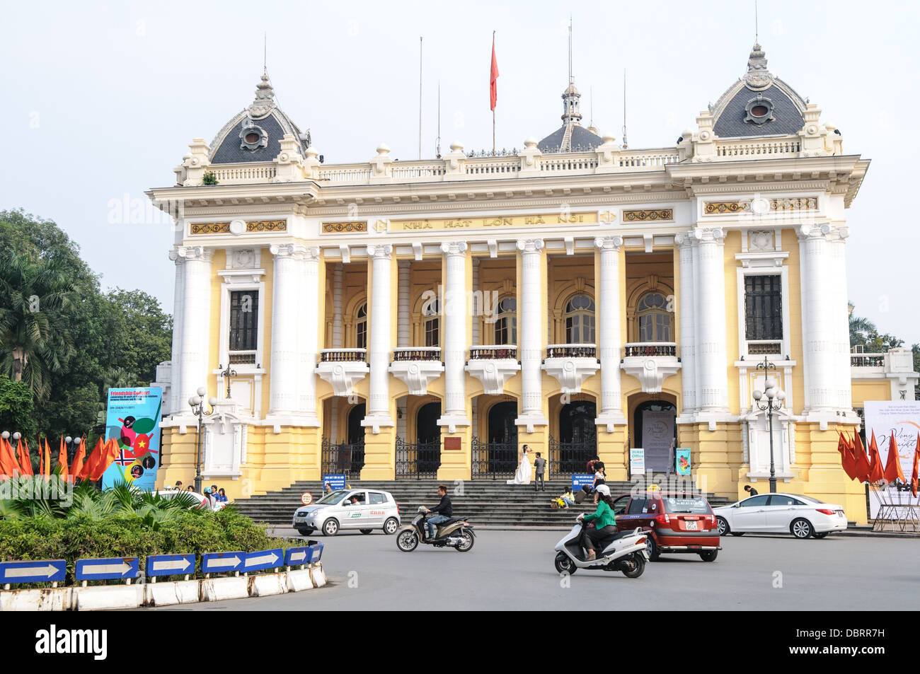 HANOI, Vietnam - Hanoi's Opera House, in French colonial style, in the ...