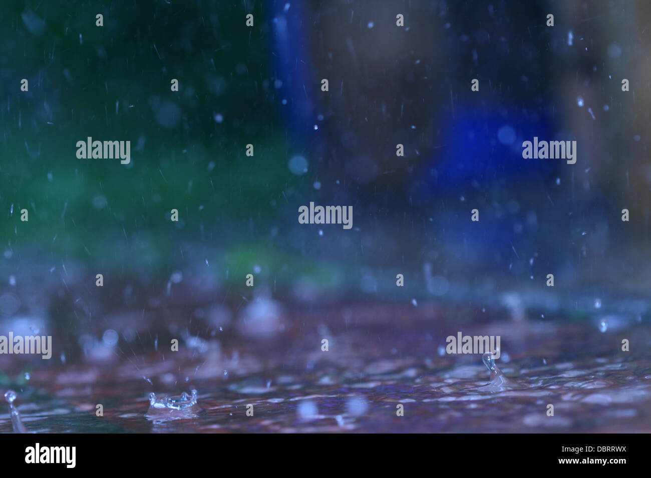 outdoor rain water fall from sky Stock Photo - Alamy