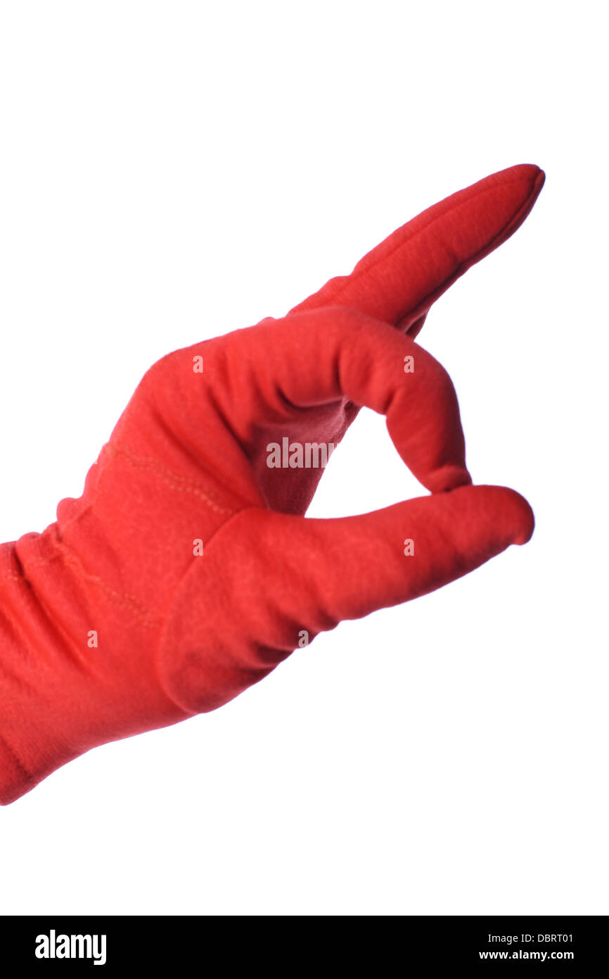 red hand show okay sign Stock Photo - Alamy