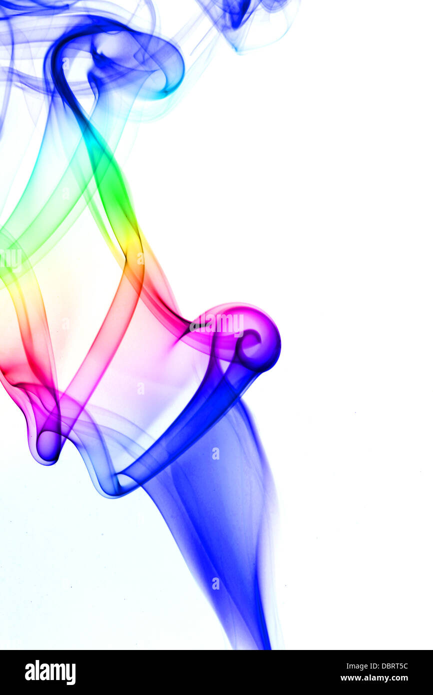 multicolored smoke natural abstract background Stock Photo - Alamy