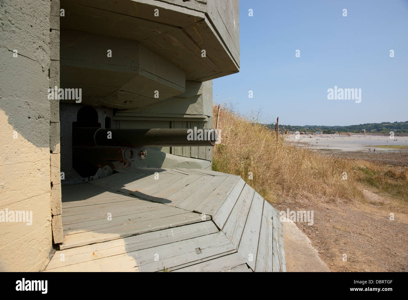 Fort Hommet 10.5 cm Coastal Defence Gun Casement Bunker, Guernsey Stock ...