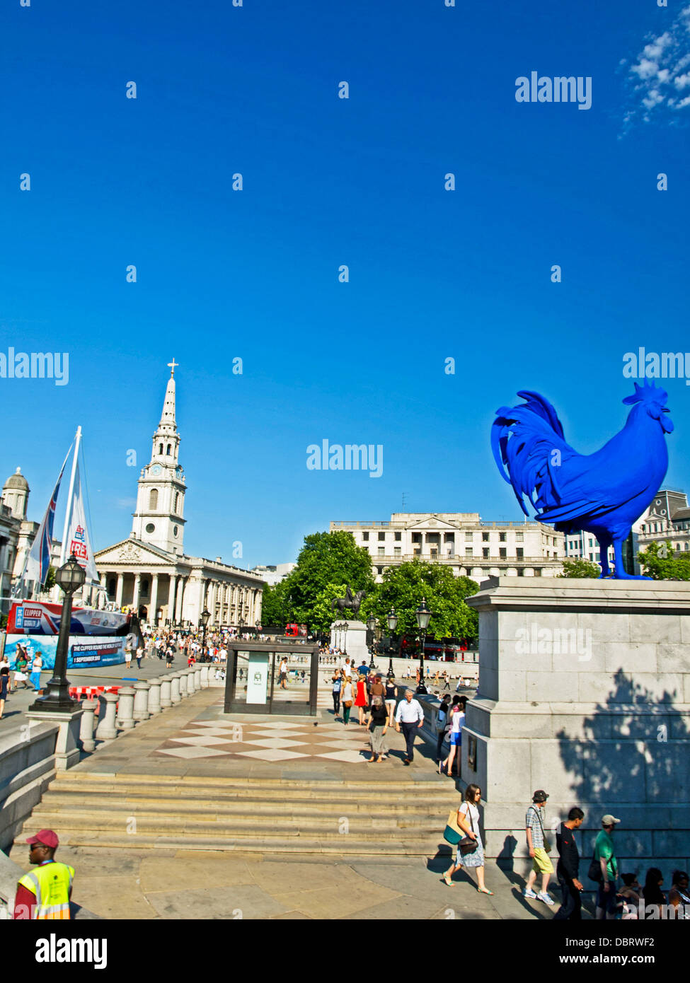 View of Hahn/Cock, a giant cockerel sculpture by German artist ...