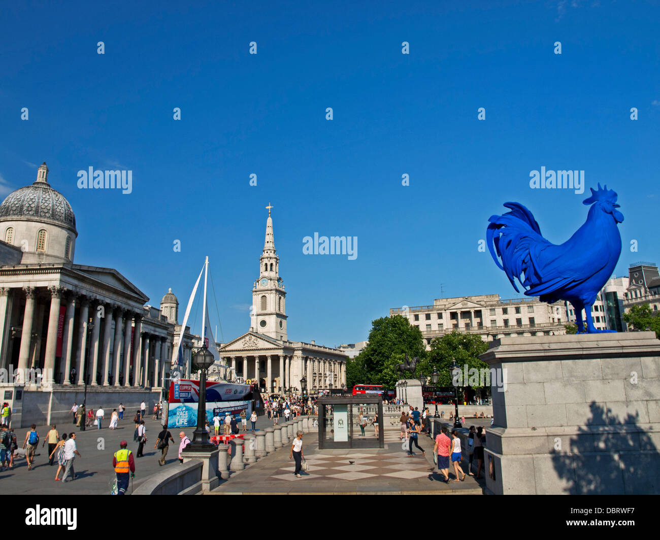 View of Hahn/Cock, a giant cockerel sculpture by German artist ...