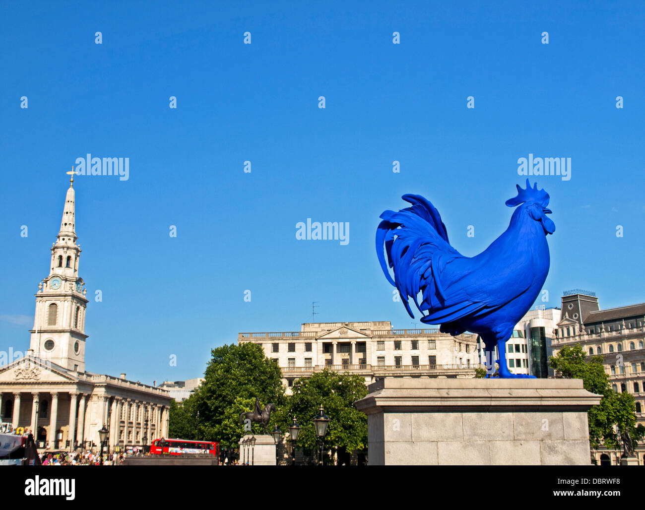 View of Hahn/Cock, a giant cockerel sculpture by German artist ...