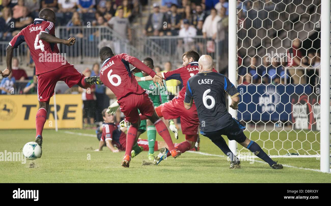 Chester, Pennsylvania, USA. 3rd Aug, 2013. Philadelphia Union player ...