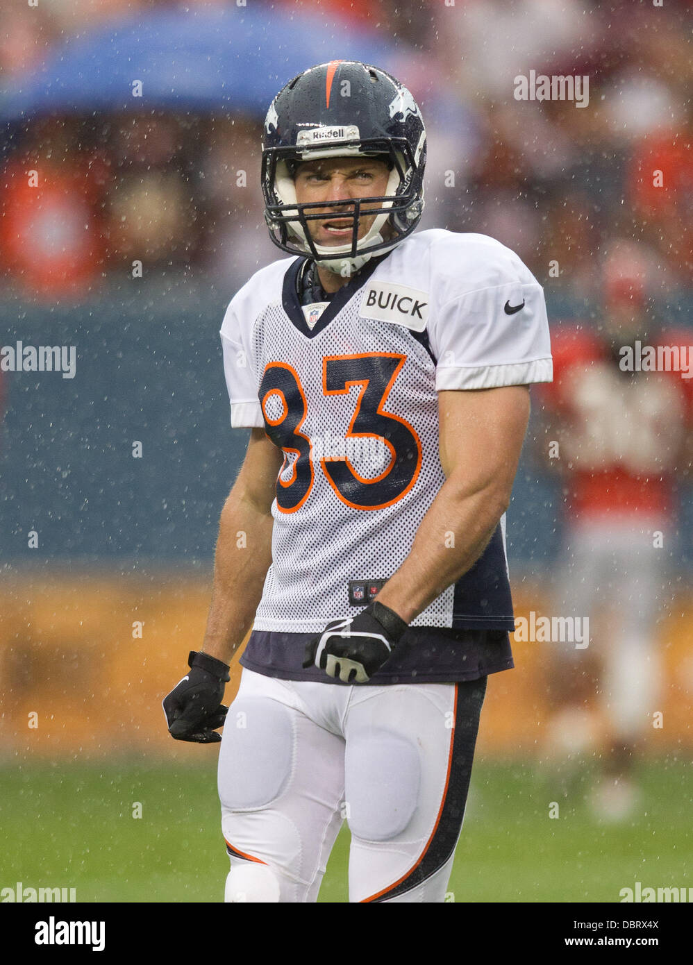 Denver, Colorado, USA. 3rd Aug, 2013. Denver Broncos WR WES WELKER ...