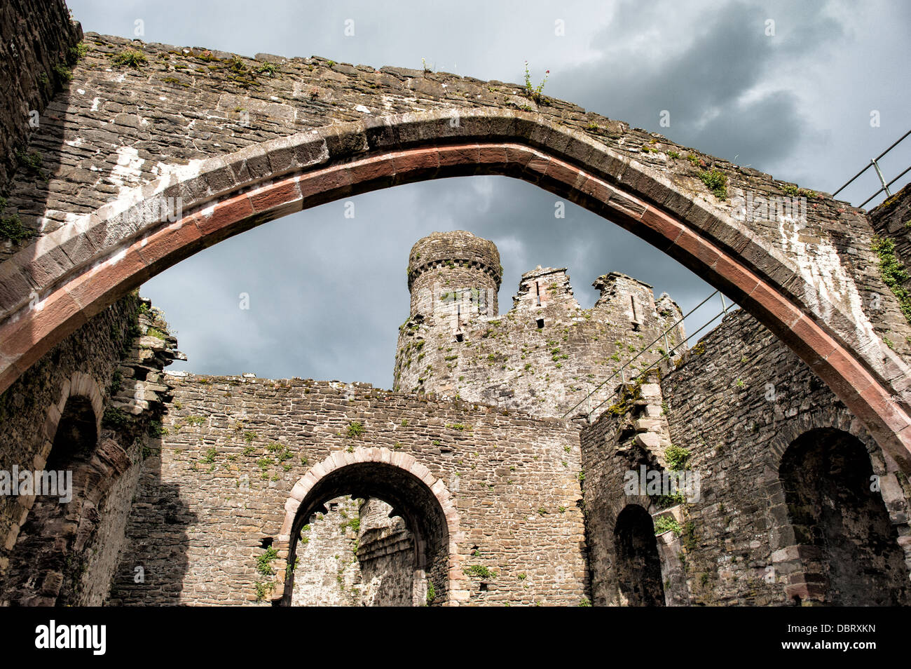 Conwy castle, wales interior hi-res stock photography and images - Alamy