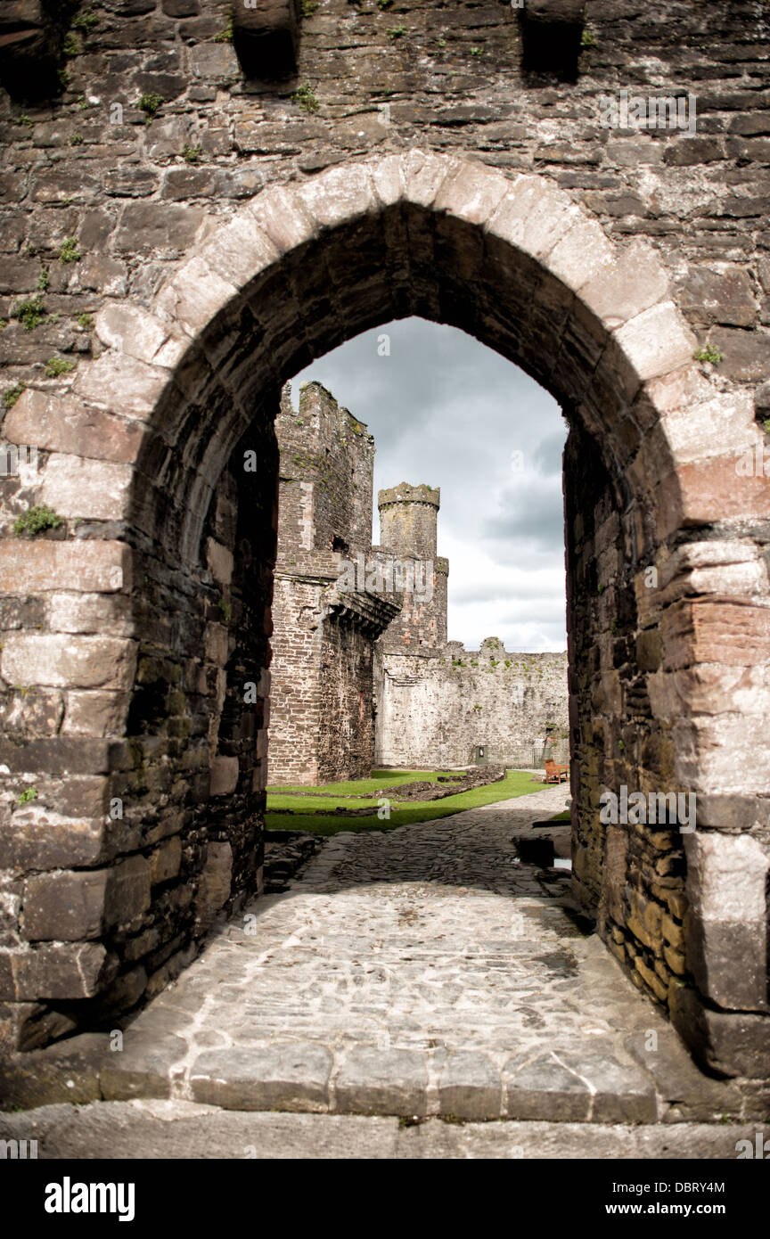 Conwy castle, wales interior hi-res stock photography and images - Alamy