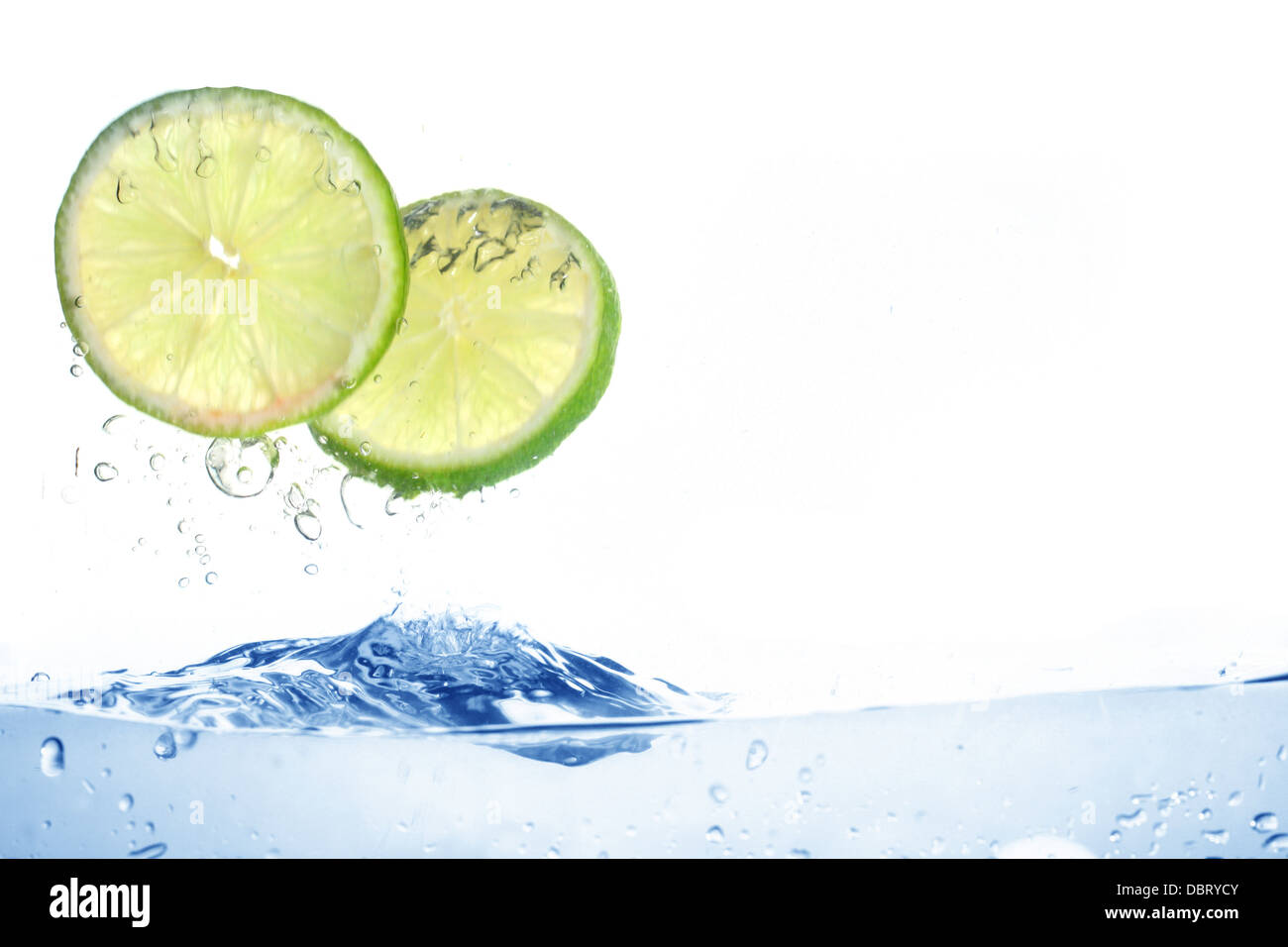 lime water splash freshness drink concept Stock Photo - Alamy