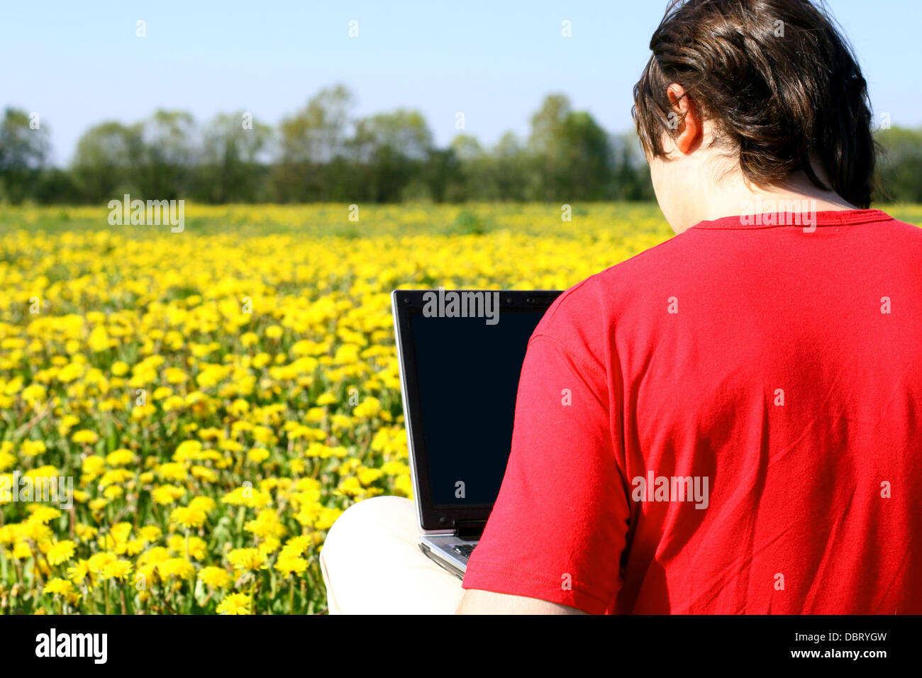 creative business laptop nature work Stock Photo - Alamy
