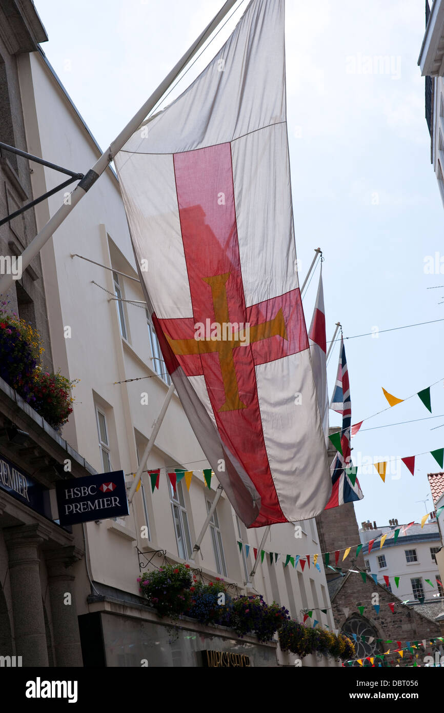 Jersey channel island flag hi-res stock photography and images - Alamy