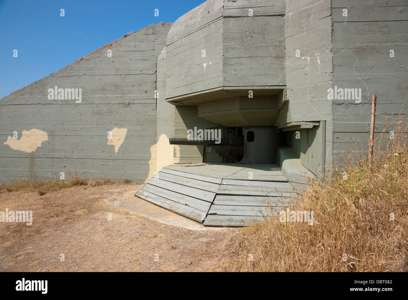Fort Hommet 10.5 cm Coastal Defence Gun Casement Bunker, Guernsey Stock ...