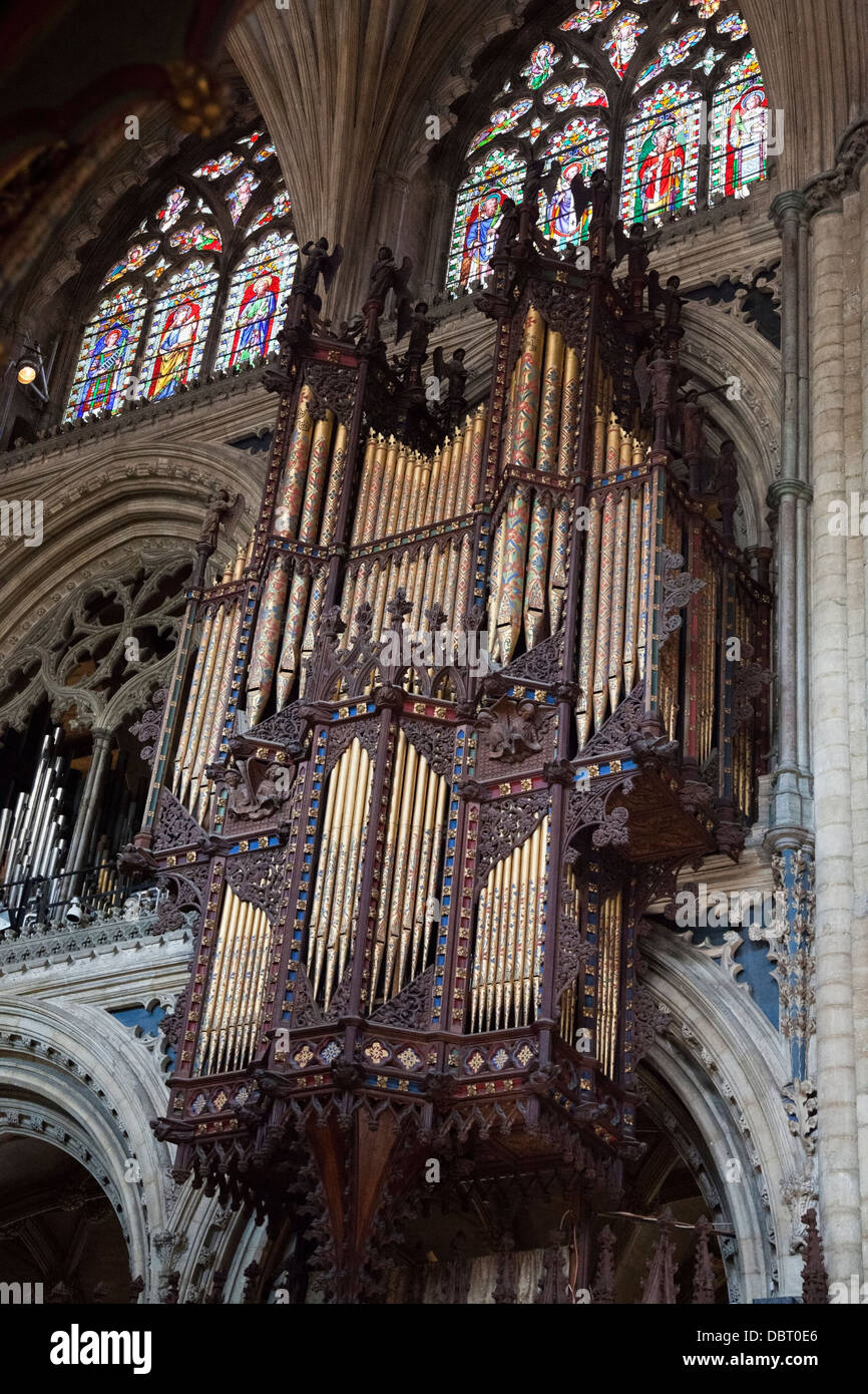 Pipe Organ, Ely Cathedral Stock Photo - Alamy