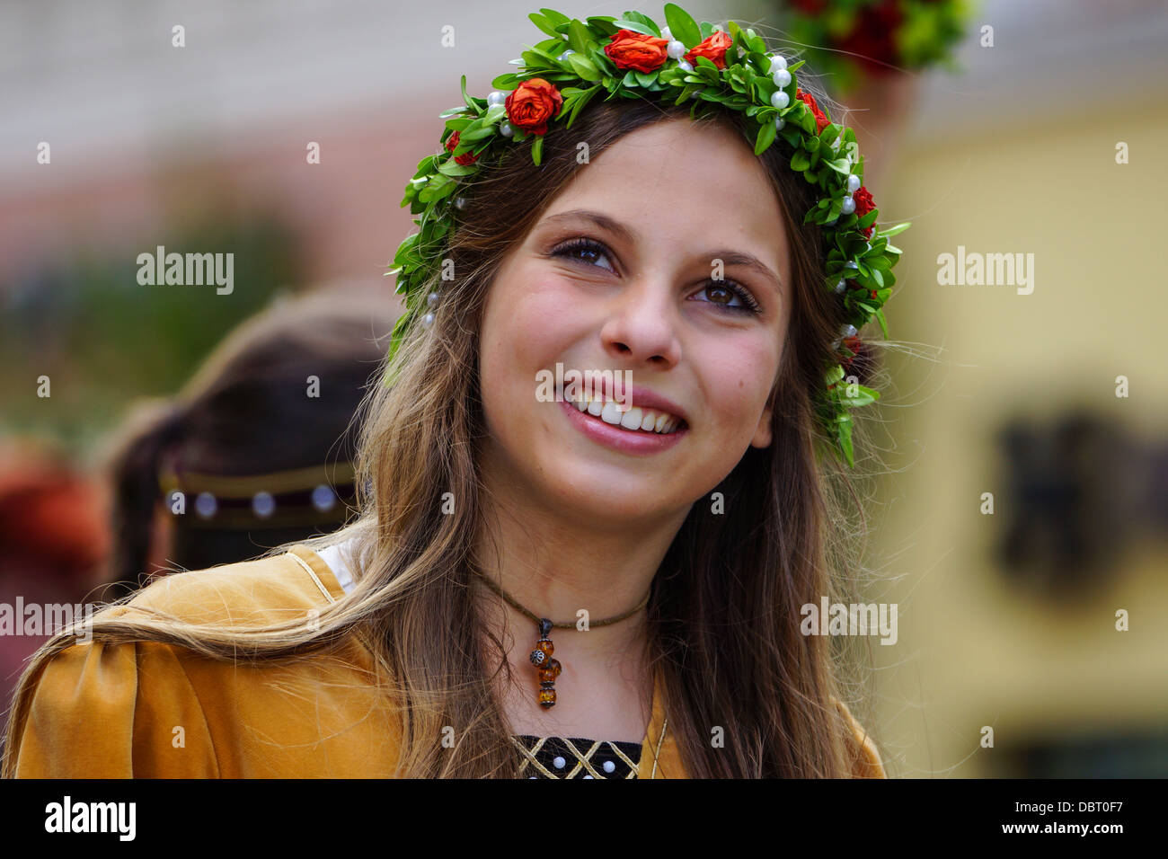 Medieval games during the Landshut Wedding historical pageant, Landshut ...
